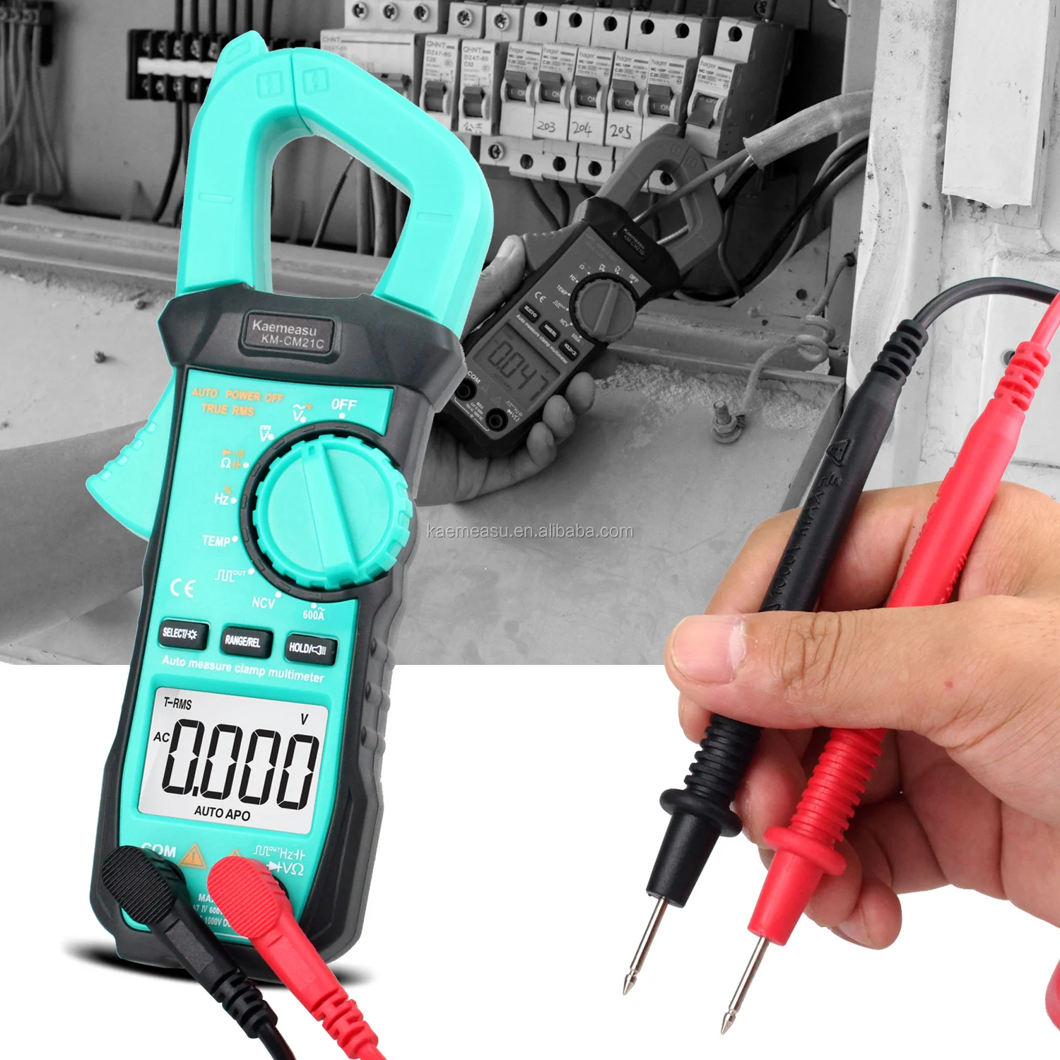 Mini Smart Clamp Meter Electric Multimeter Ncv 1000v 6000 Count ...