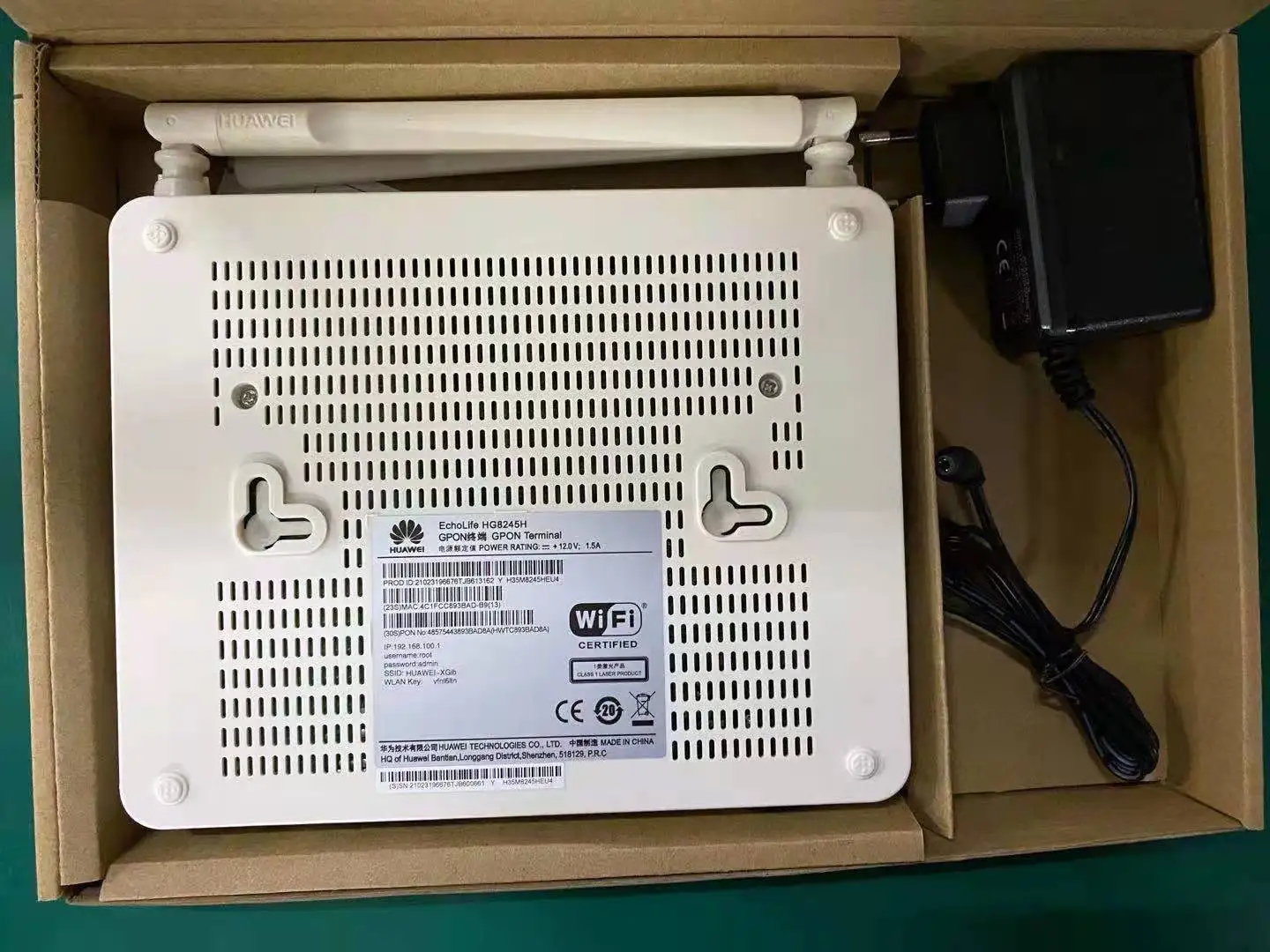 Hg8245h5 Gpon Onu Ont Ftth Hgu Wifi Router Modem Terminal Fiber Optic ...