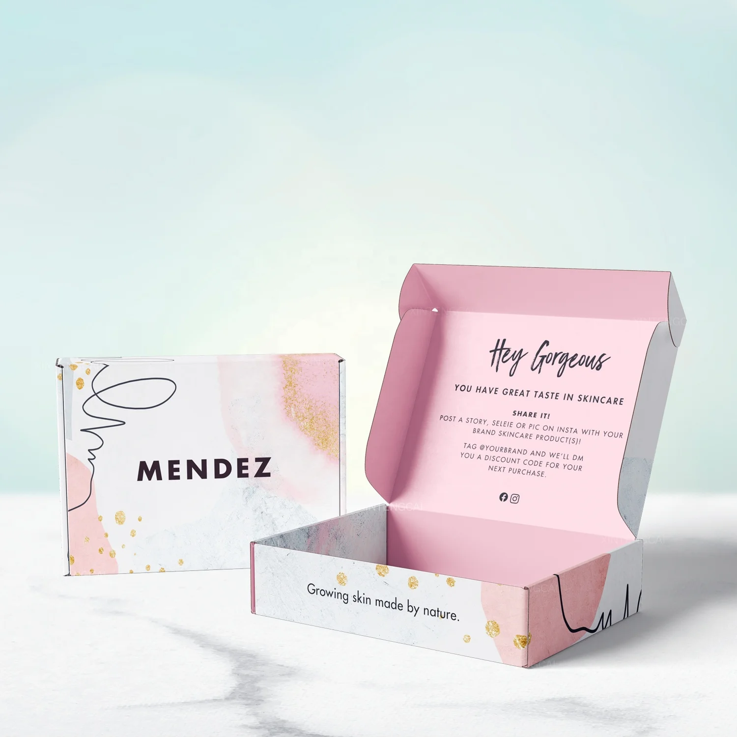 Free Design Skincare/cosmetic Mailer Box - Eco & Customizable