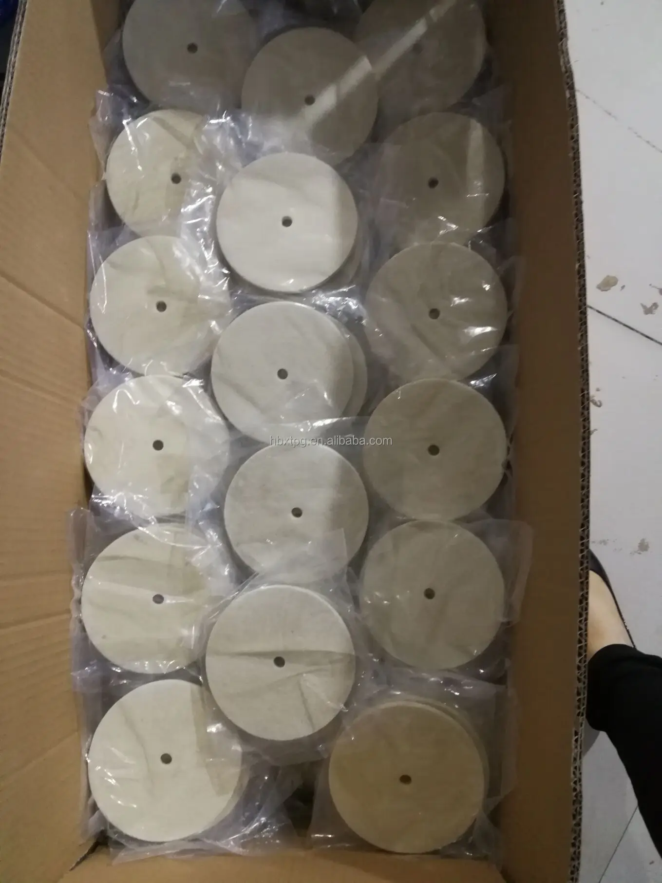 4 Inch M14 Angular Felt Wheel Felt Disc for Polish Marble Glass ...