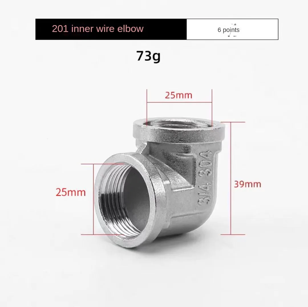 Factory Price Female Thread 304 Stainless Steel Hexagon Pipe 90 Degree ...