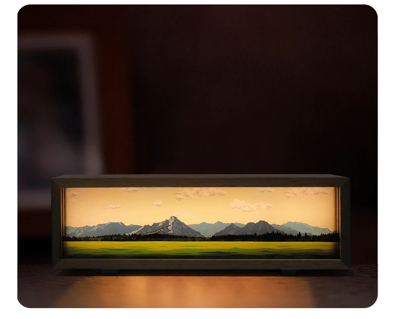 Customized Wooden Box Type Ambient Light Touch Sensor Dimming ...