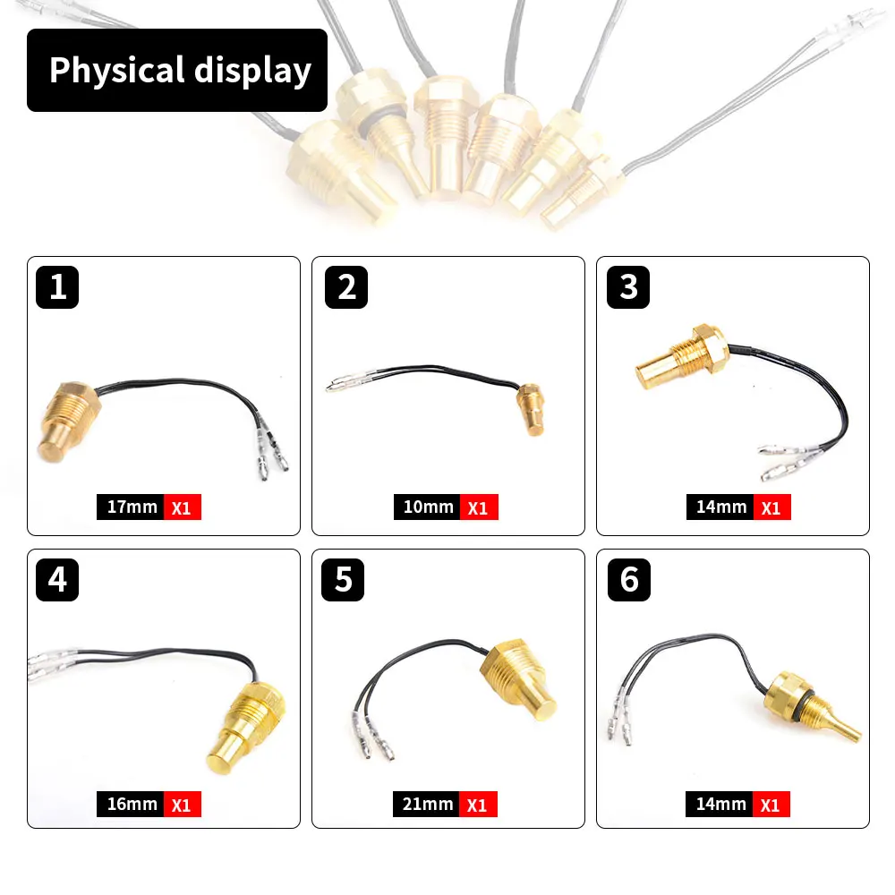 Universal Water Temperature Sensors for Auto & Truck Gauges