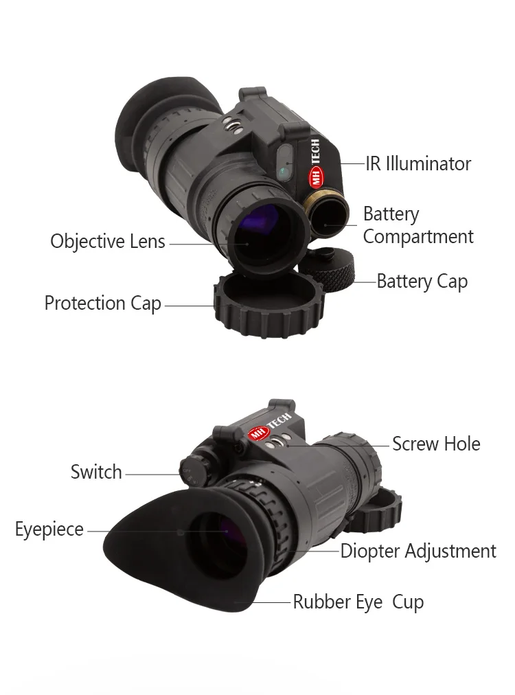 MH Night Vision Monocular - Superior Image Intensification