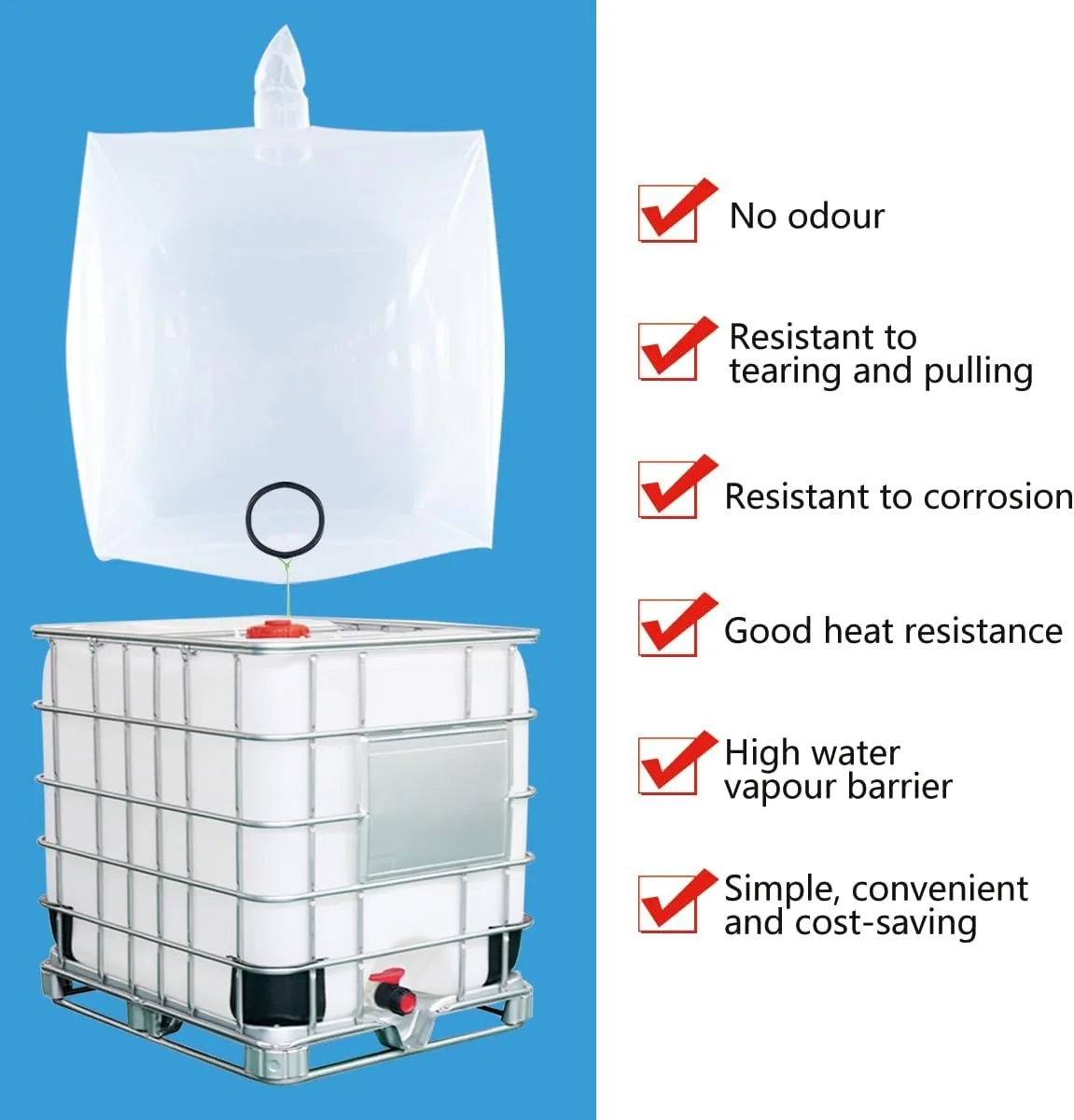 Eco-friendly IBC Liner Bags for Efficient Liquid Transport