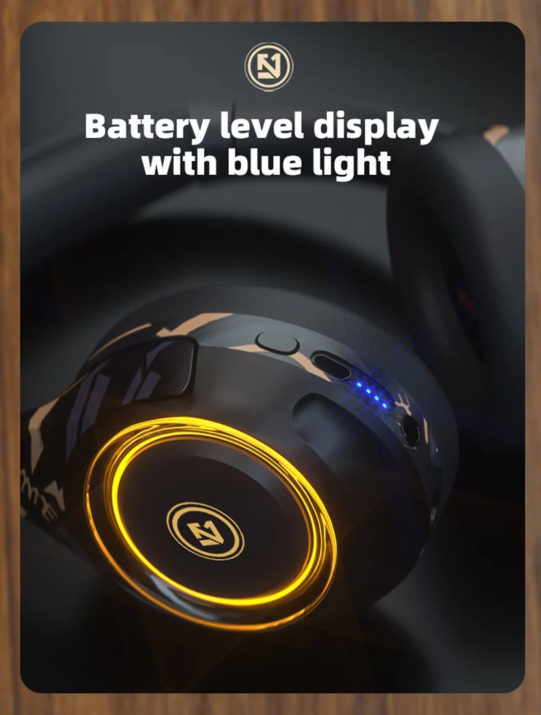 Bluetooth Overhead Earbuds - High Sound Game Headphones