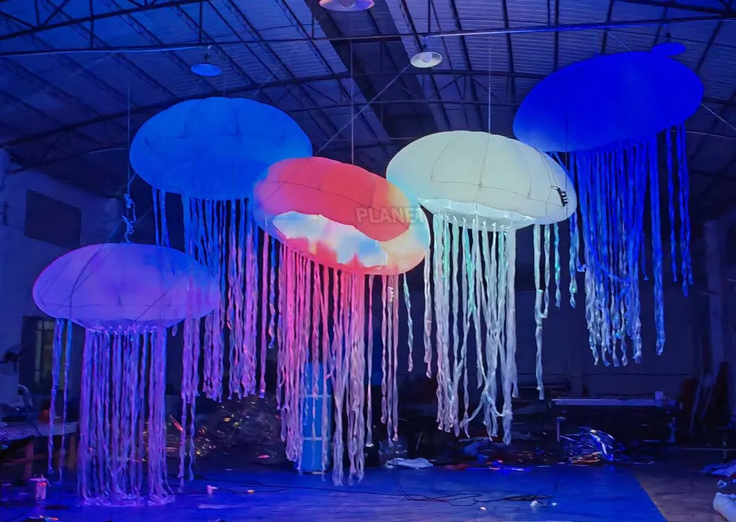 Color Changing Led Inflatable Hanging Jellyfish Inflatable Jellyfish ...