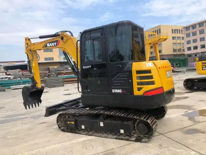 90% New Sany Construction Equipment Sy60c Excavator Used Sany 60c Excavators With Excellent ...