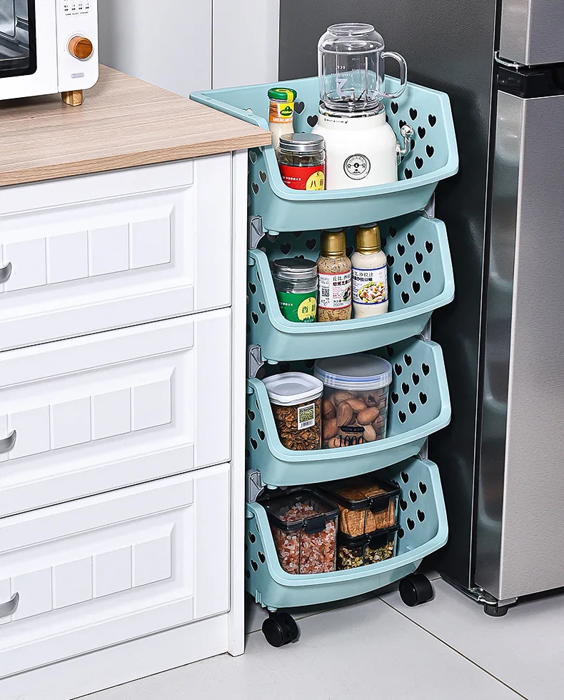 Creative Durable Stackable Hollow Storage Basket Hollow Fruit Vegetable ...