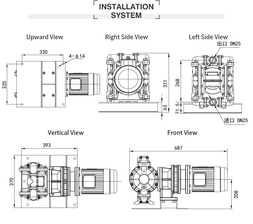 BFD-25P Electric Diaphragm Pump_BFD_Electric Double Diaphragm Pumps ...