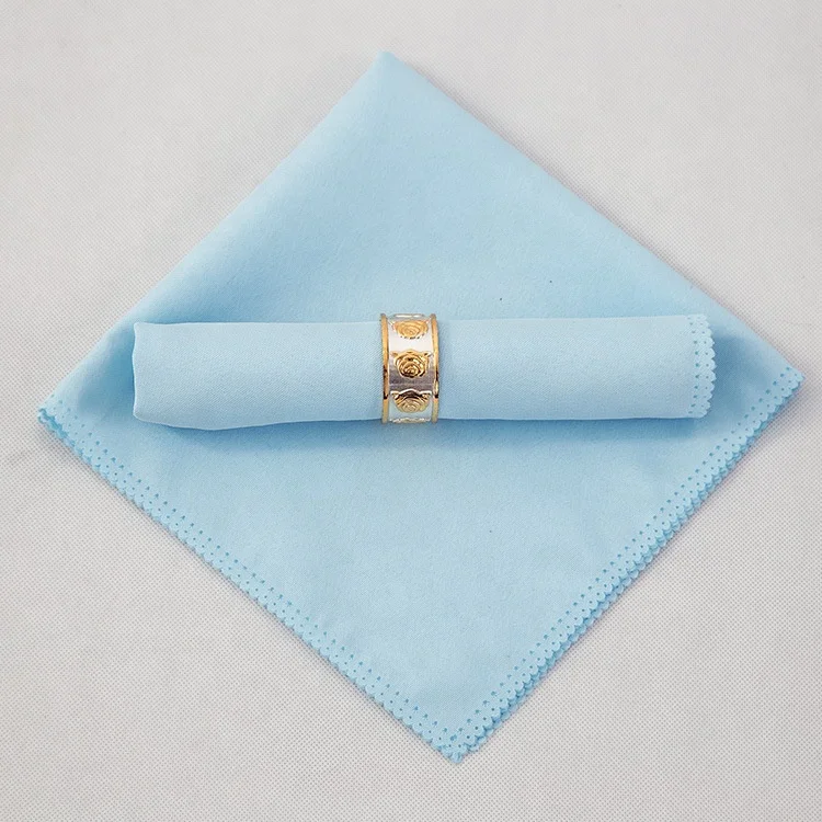 Polyester Table Napkins Cleaning Mouth Cloth Wedding Hotel Decor Dinner ...