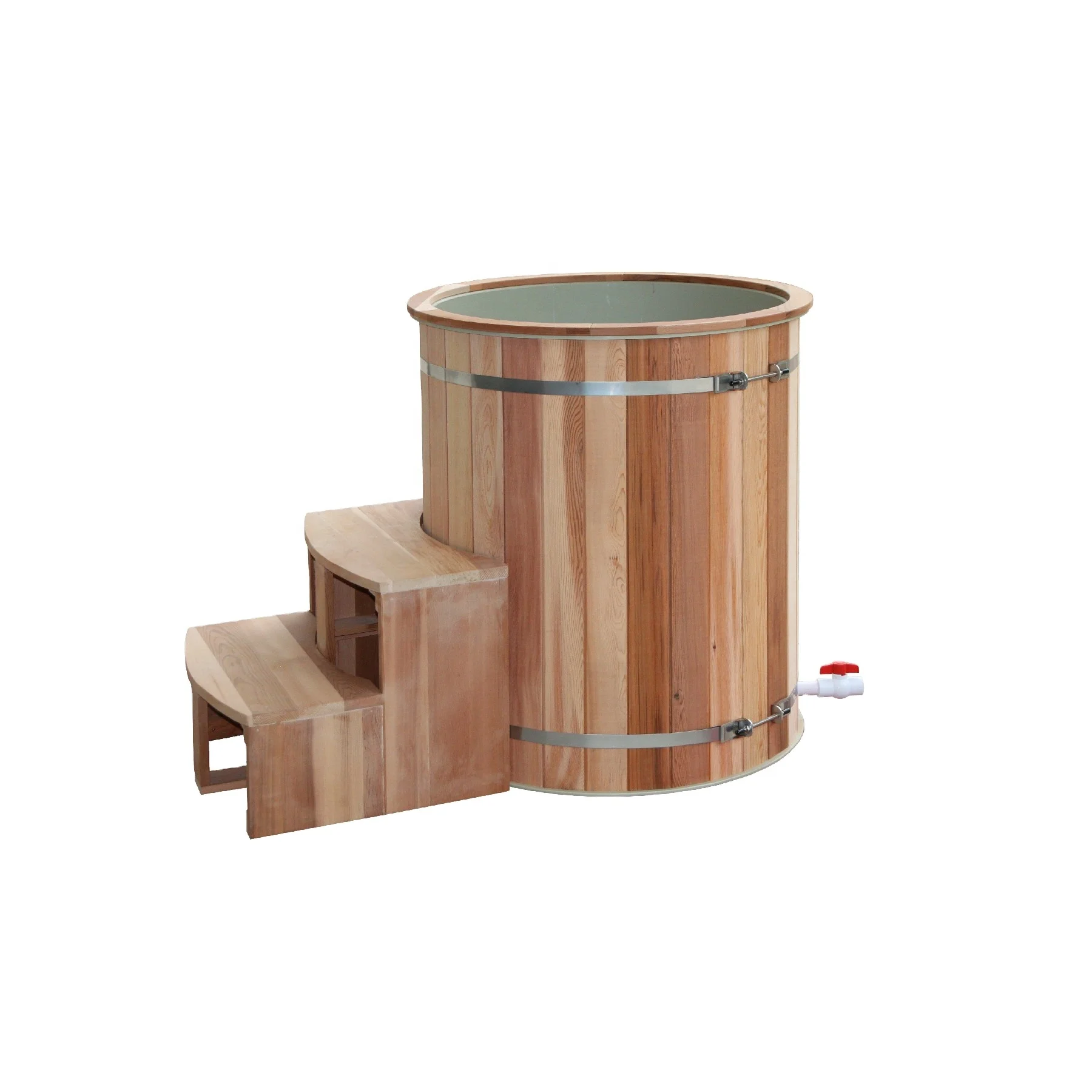 Barrel Cold Plunge Tub Ice Bath Cedar Wood Cold Plunge Ice Barrel Cold ...