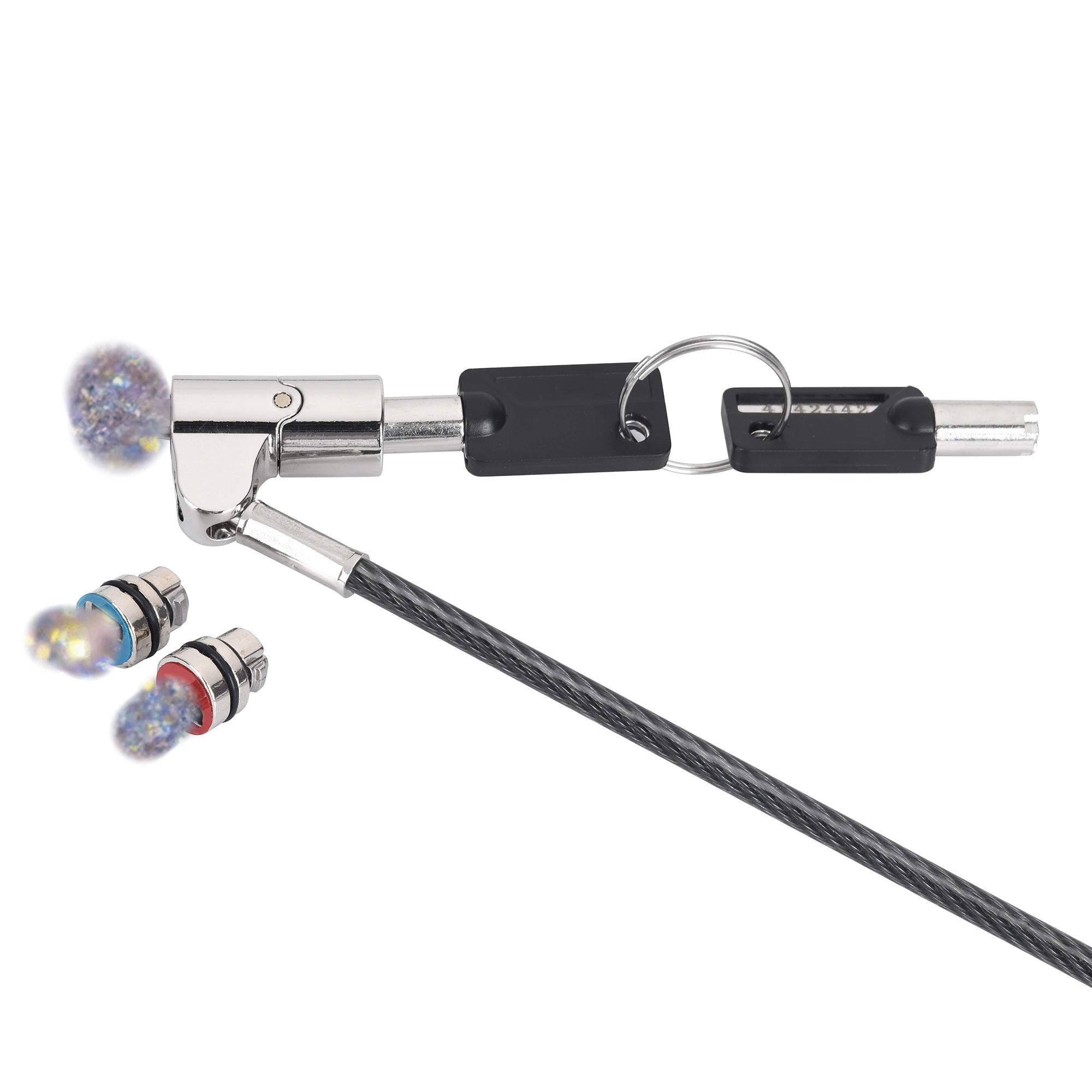 Universal security anti-theft replaceable lock body key laptop cable ...