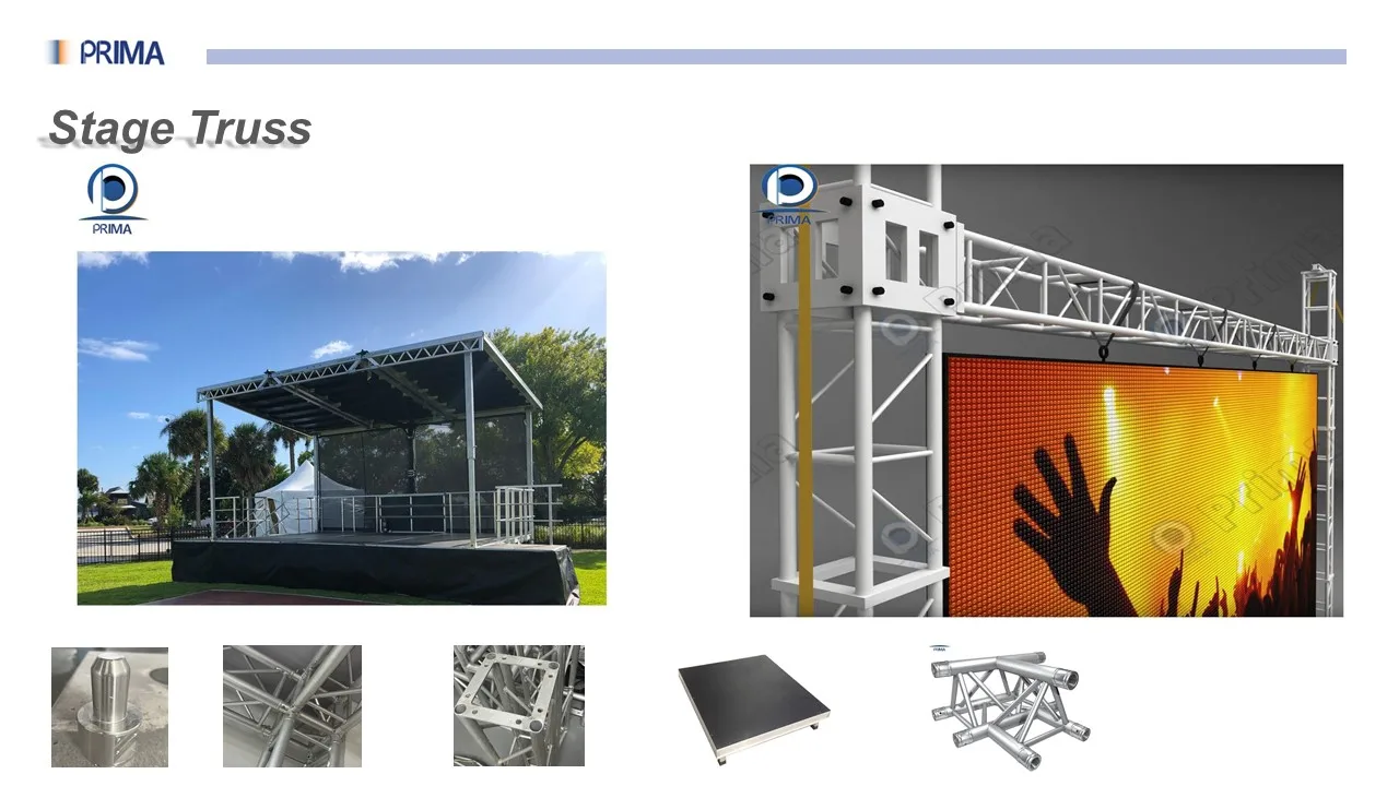 Prima System Stage Truss Structure Assemble Stage Truss Aluminum Truss ...