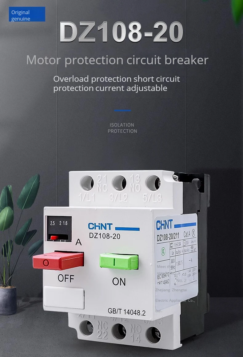 Chint Motor Protection Circuit Breaker Motor Overload Protector - Buy ...