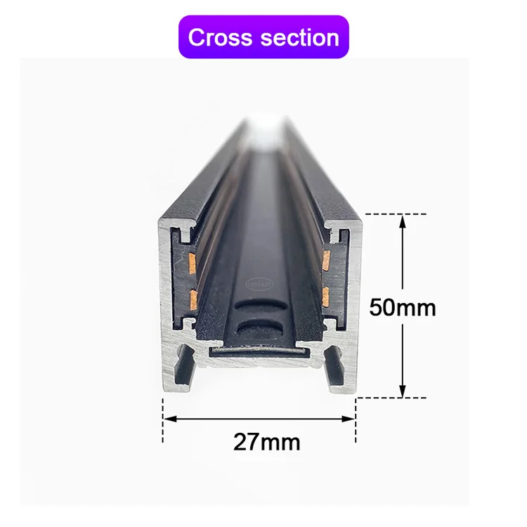 Ledeast Jsc Surface Mounted Magnetic Track Rail 1 Meter 2 Meters 3 ...