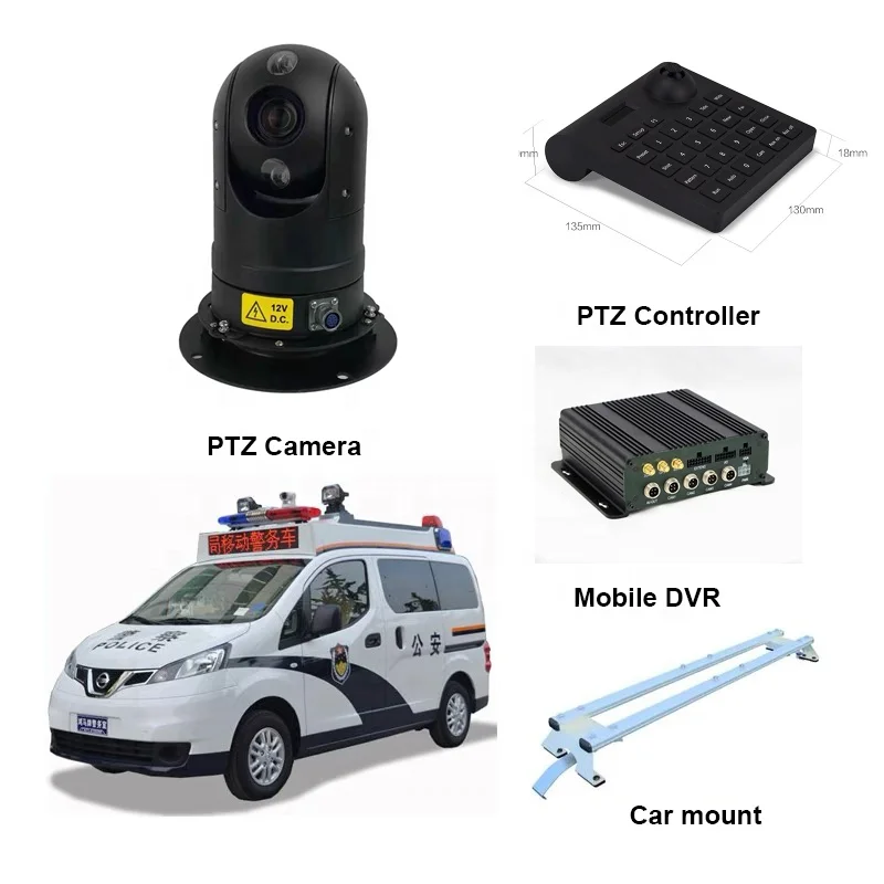 Long Range IR PTZ 1080P Camera - Ideal for Vehicle Mounting