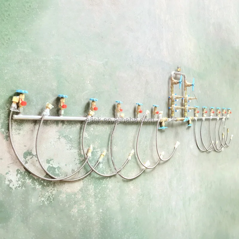 China Brass CO2 Acetylene Propane Oxygen LPG Medical Gas Manifold