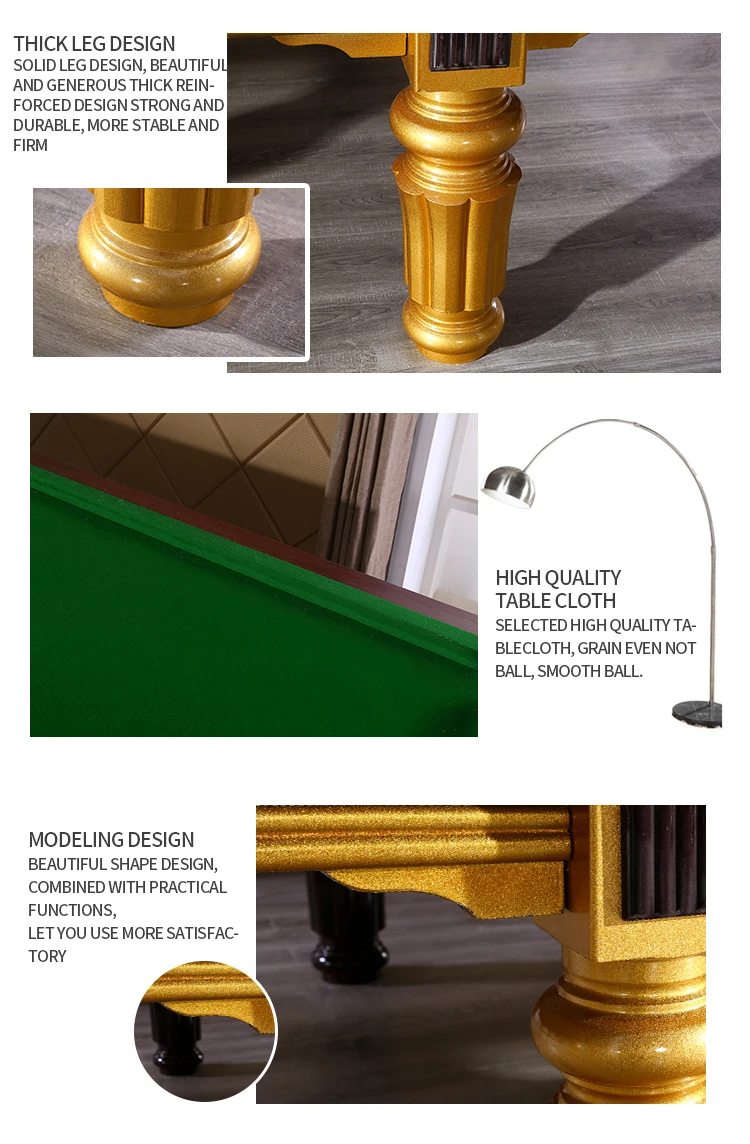 Modern Style Indoor Pool Table Clubs Use Professional Snooker Table ...