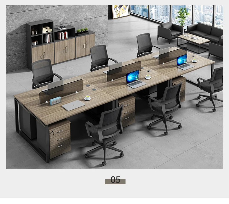 Zitai Open Modular 2 4 6 Person Workstation Office Space Desk Furniture ...