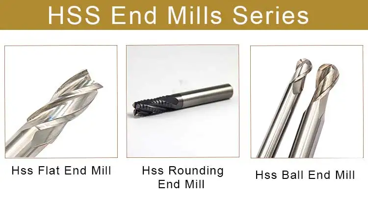 HSS Roughing End Mills DLC Coating 3 Flute for Aluminum Dia 6mm - High ...