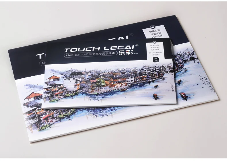 A3/A4/A5 WaterColor Sketch Drawing Pad Marker Pen Pad Student Coloring ...