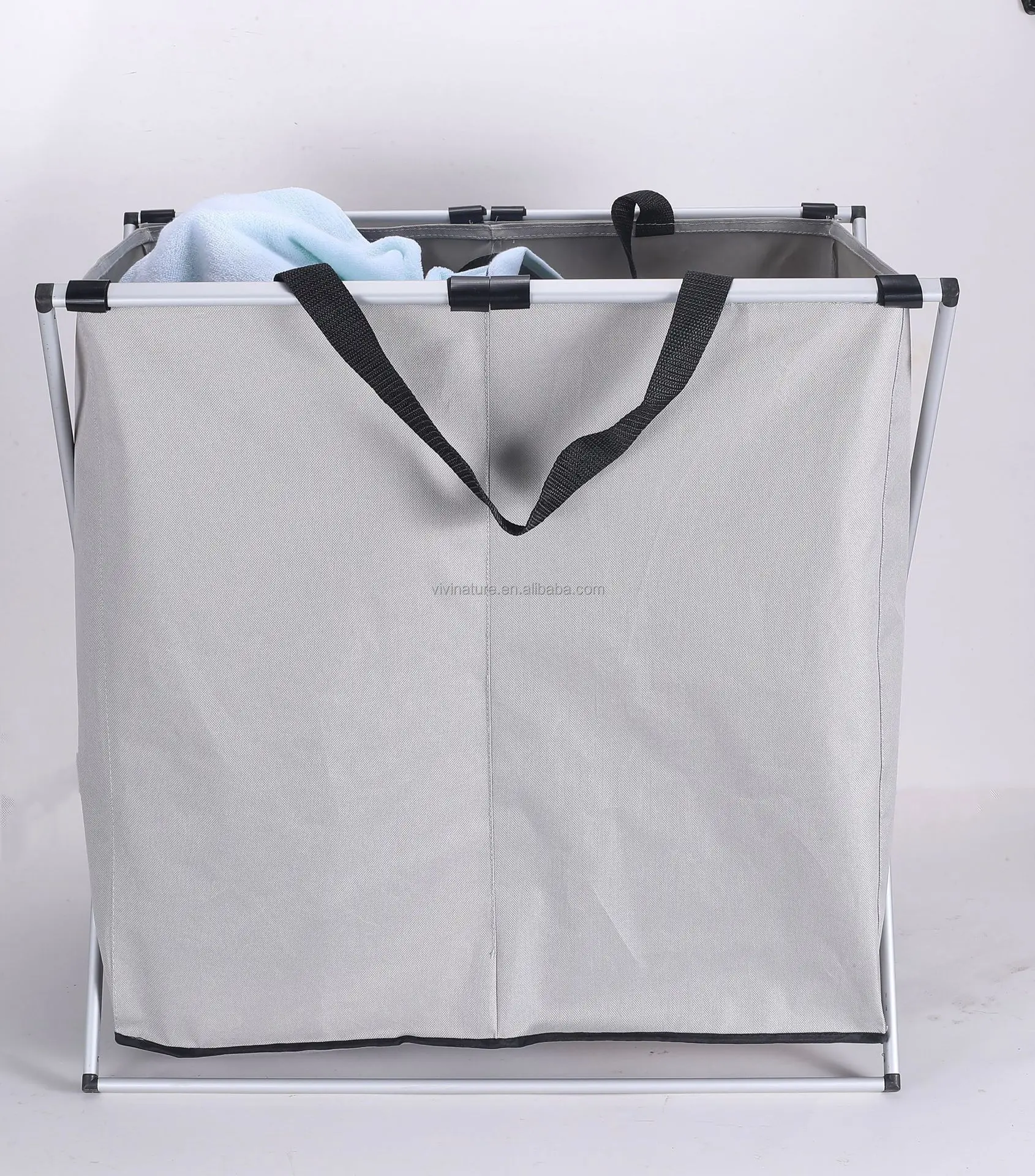 Aluminum Foldable Laundry Hamper - Versatile & Durable