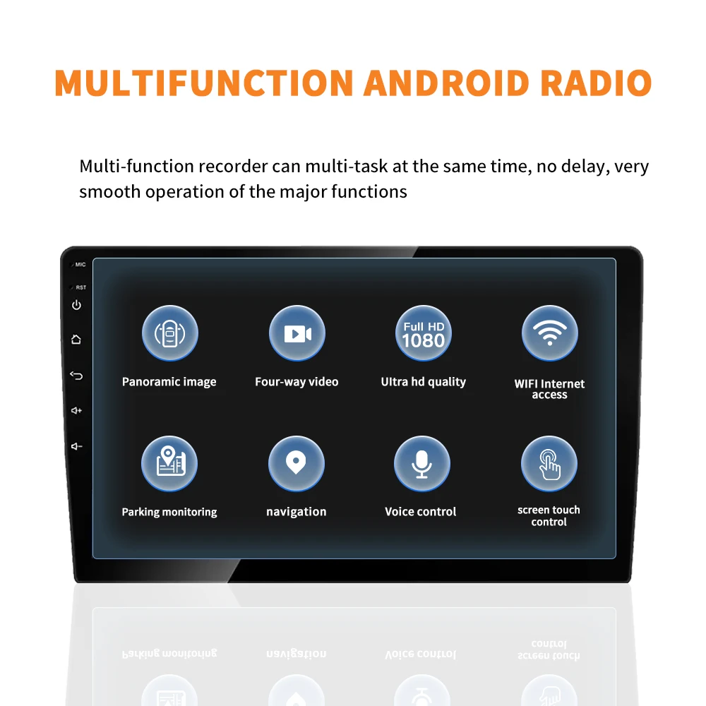 3D 360 Android Car Camera - Universal 9/10 Inch Touch Screen