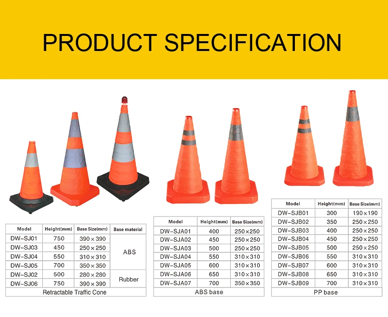 A Variety of Specifications Roadway Safety Orange Reflective Traffic ...