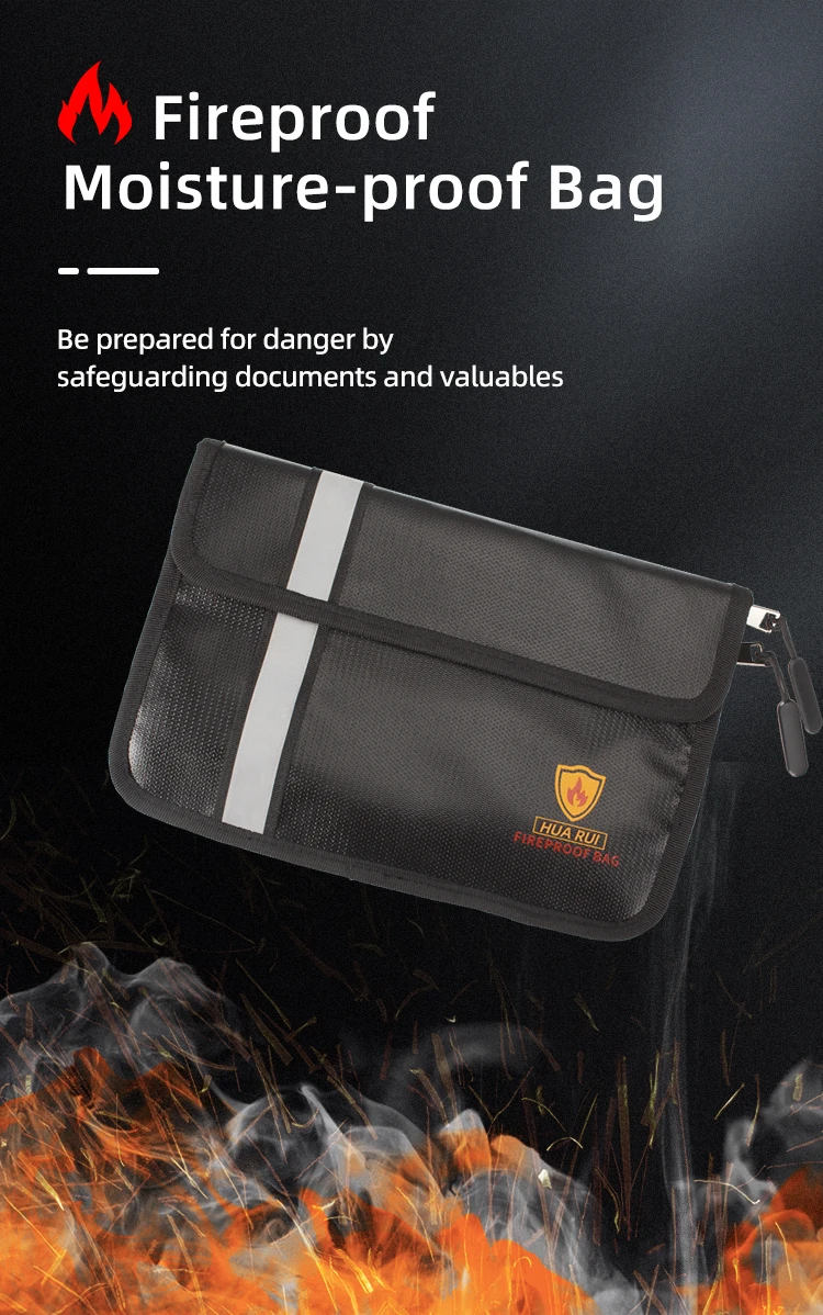 Factory Warehouse A6 Fiberglass Fireproof Bag For Storage Cabinet - Buy ...