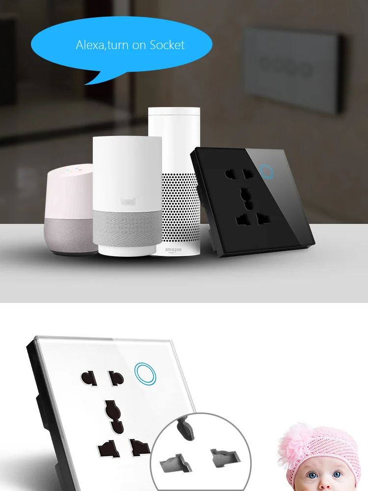 Factory Direct Zigbee Wall Sockets - UK Standard Smart Sockets