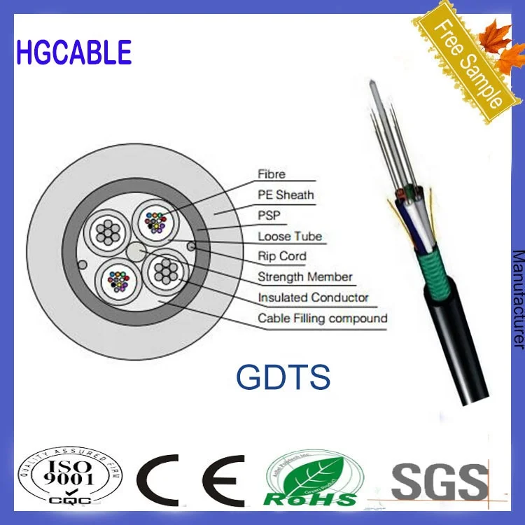 Factory Customized Gdts Armored Fiber Optic Cable With Steel Tape ...