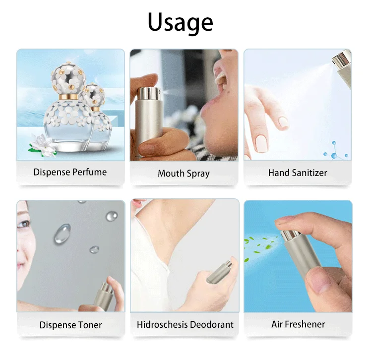 Perfume Bottle Maker Square Shape Sprayer Pump Glass Perfume Bottle ...