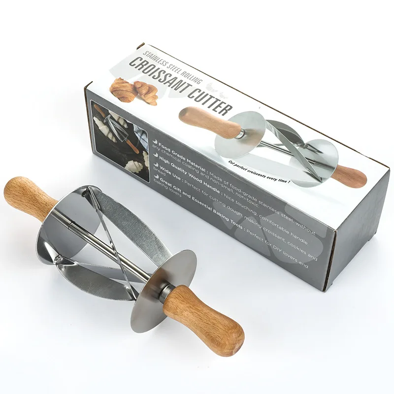 Croissant Cutter Roller Croissant Maker Stainless Steel Roller Slices ...