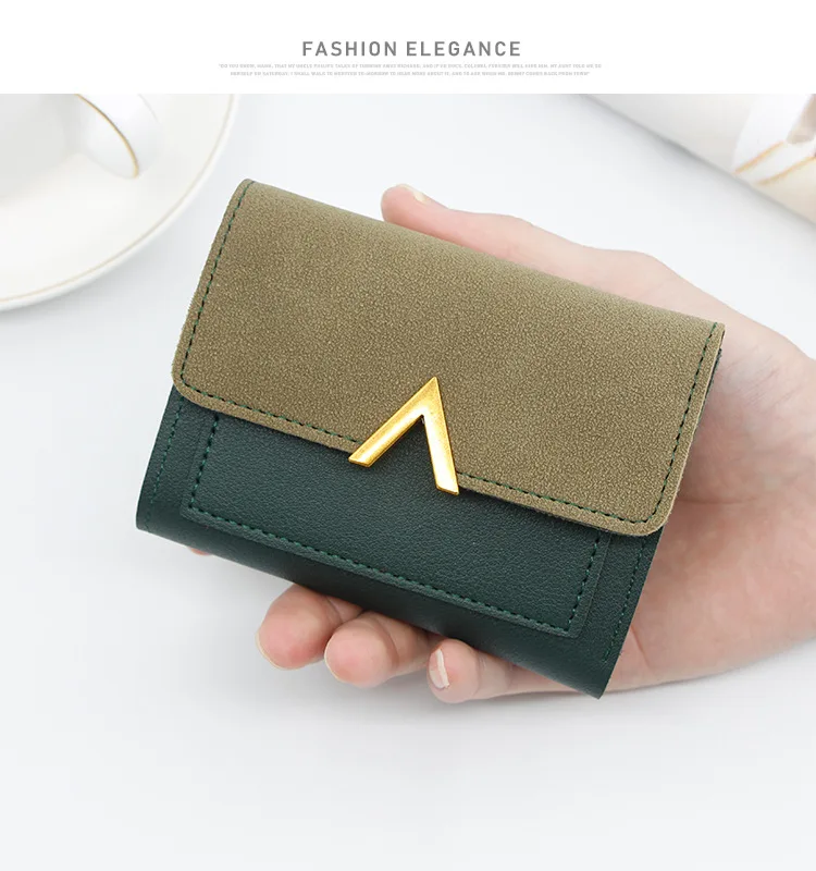 Women Purse Vintage Small Short Leather Wallet Luxury Brand Mini Female ...