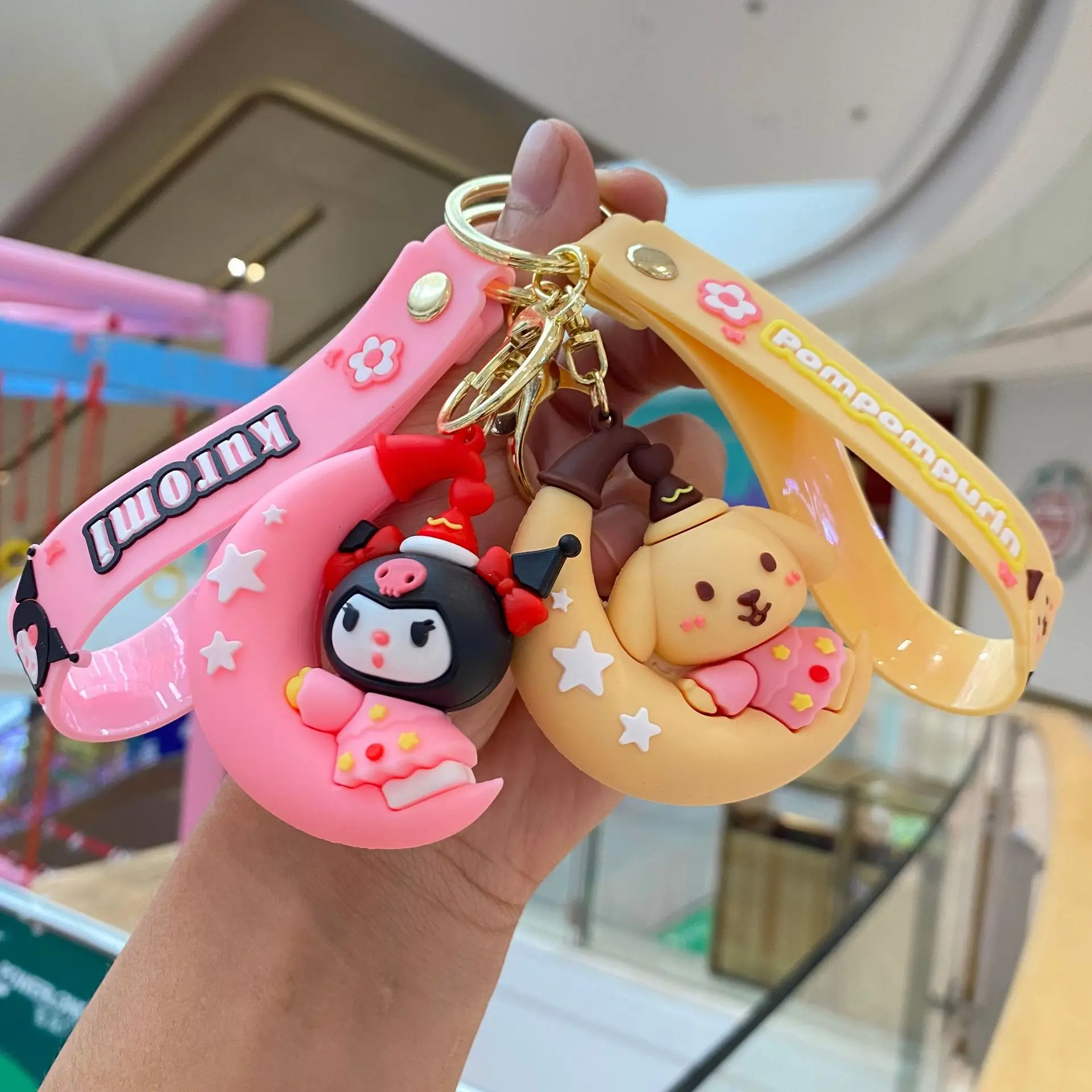 Kc50 Sanrio Kuromi Key Chain Jade Guigou Toy Cartoon Pendant Melody ...