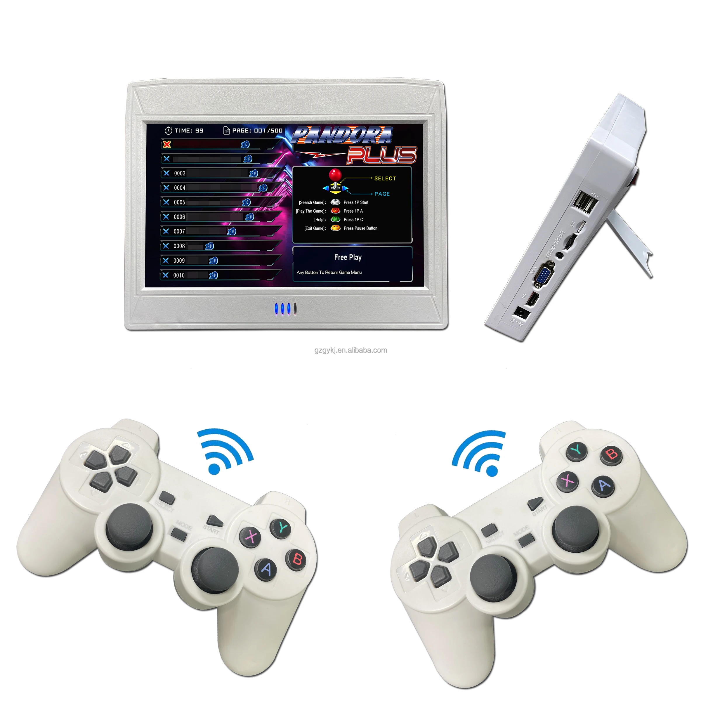 Retro Arcade Fun - 26800 in 1 Game Console with 10 Inch Display