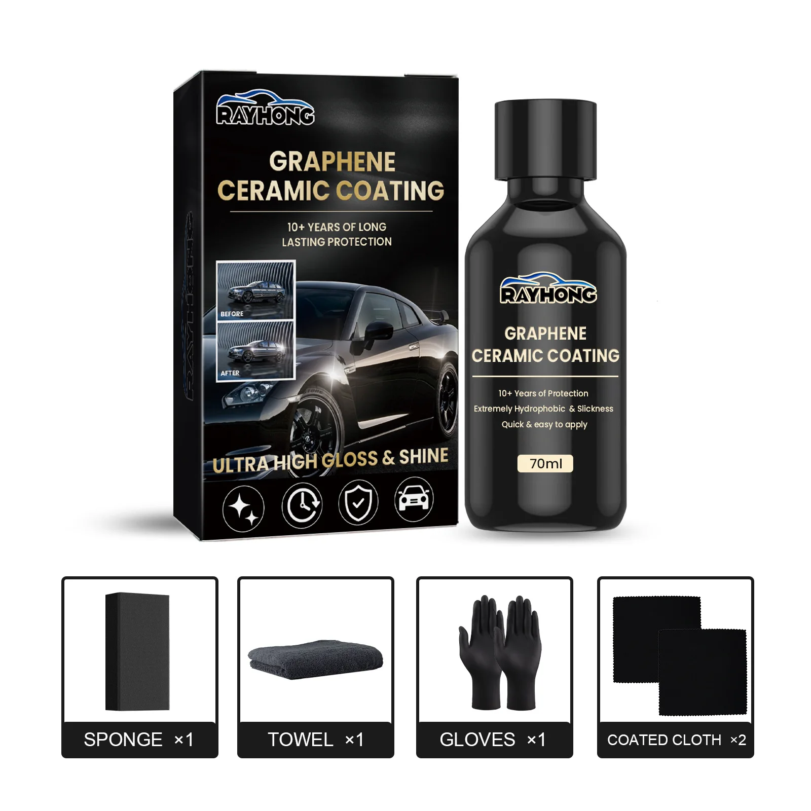 Automotive Graphene Ceramic Coating Ultra Water Plating Crystal Coating ...