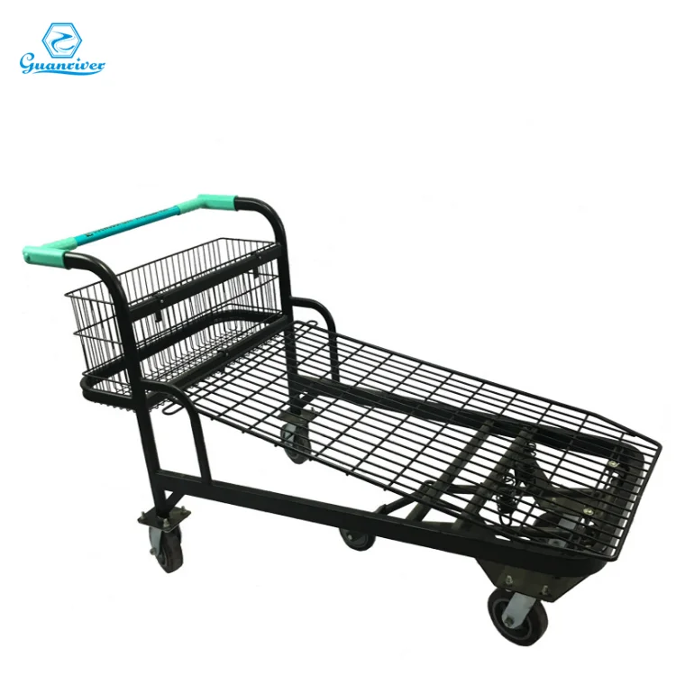Guanriver Wholesale Flat Shopping Trolley Luggage Trolley Steel Flat ...