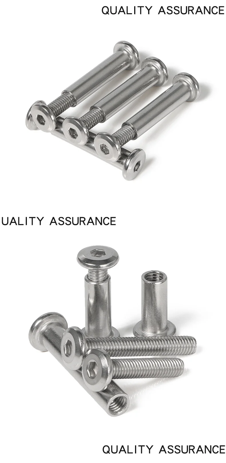 M6 Rivet Hex Socket Head Cap Bolt & Barrel Nut for Furniture