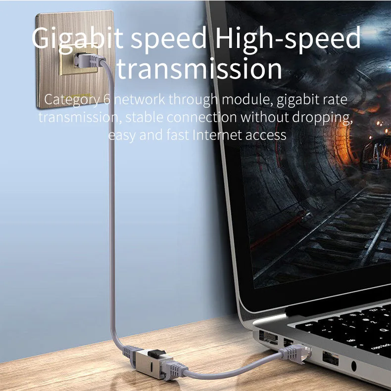 Rj45 CAT5E/CAT6/CAT6A/CAT7 Shielded Modular Female 8 Pin RJ45 network ...