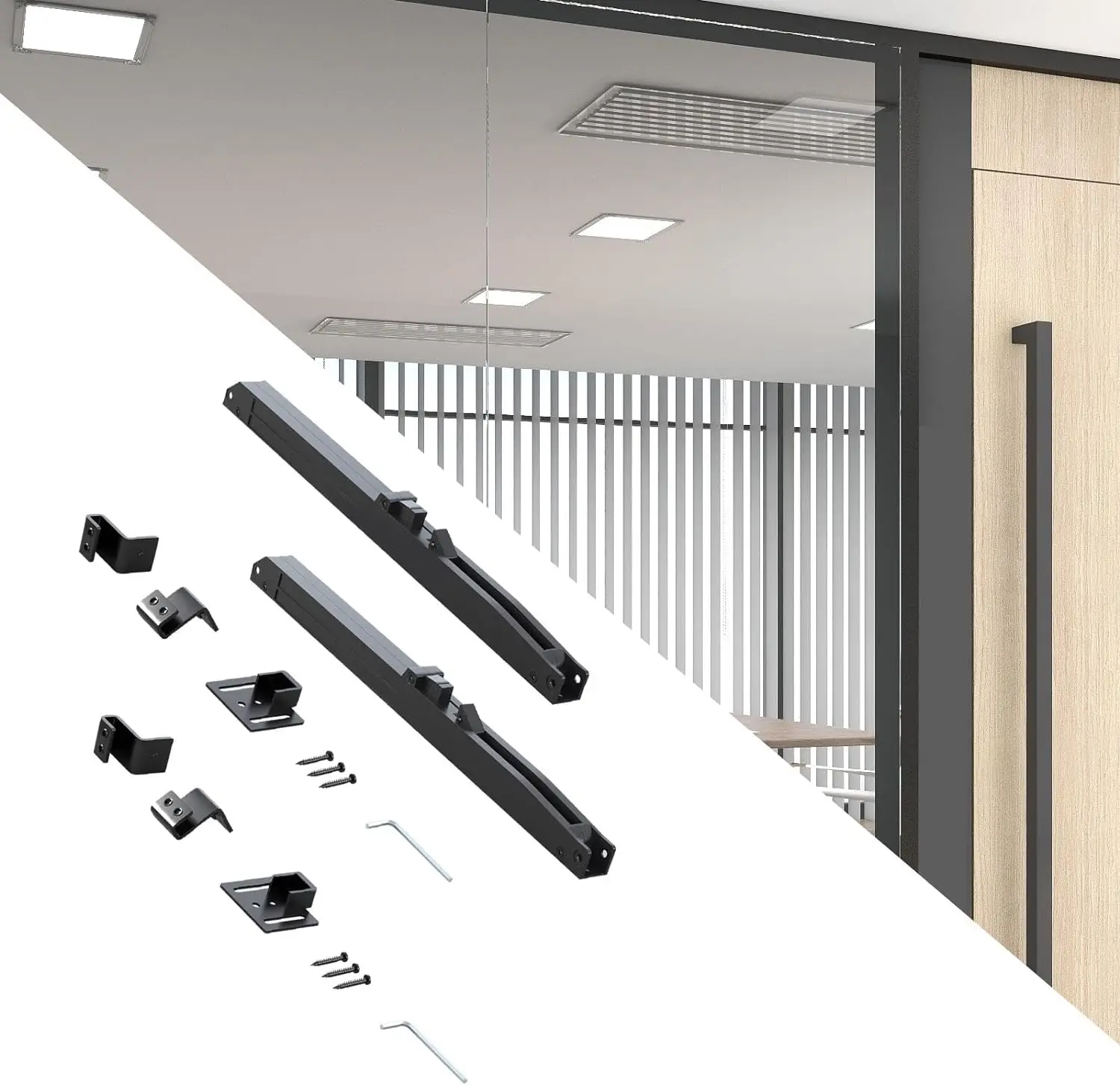 Modern Design American Barn Door Hardware Fittings Soft Closing Sliding ...