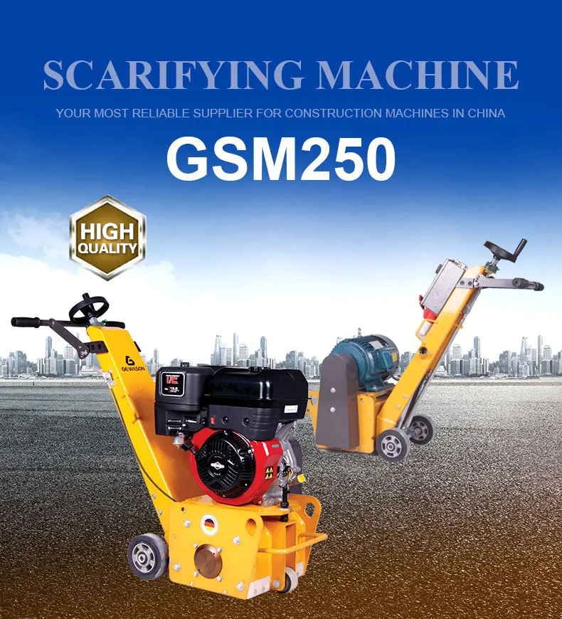 GEWILSON Electric Road Floor Concrete Planers Scarifier