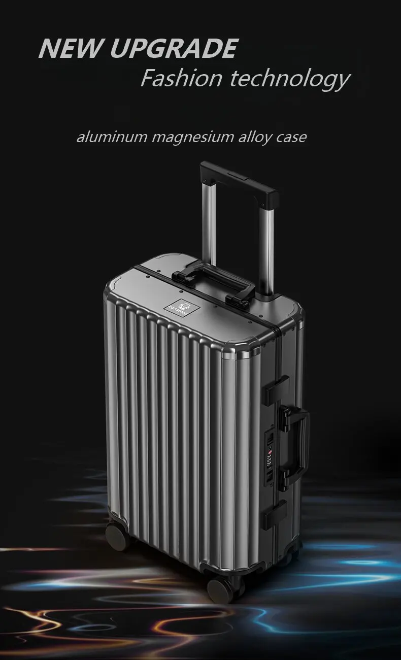 Aluminum Magnesium Alloy Luggage case 24 Inch Business Travel Suitcase ...