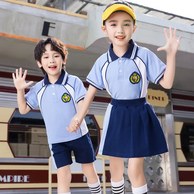 Summer Kids School Uniform For Girls Set And Boys Set Wholesale ...