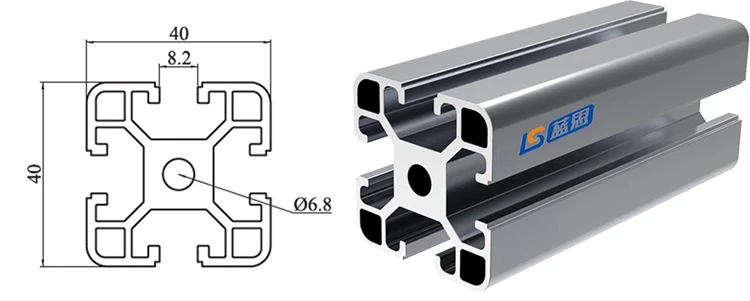 Industrial Modular T-slotted Aluminum Extrusion Wall Thickness - Buy ...