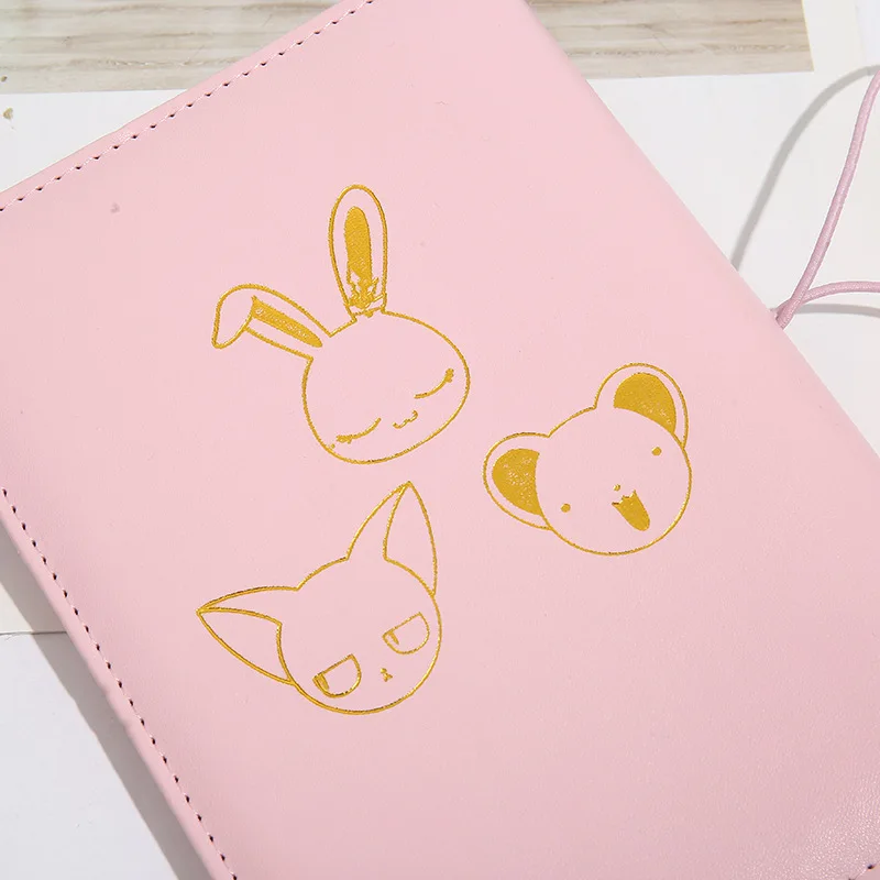 Pink Pu Hot Stamping Notebook 6-hole Replaceable Refill Notebook Pink ...