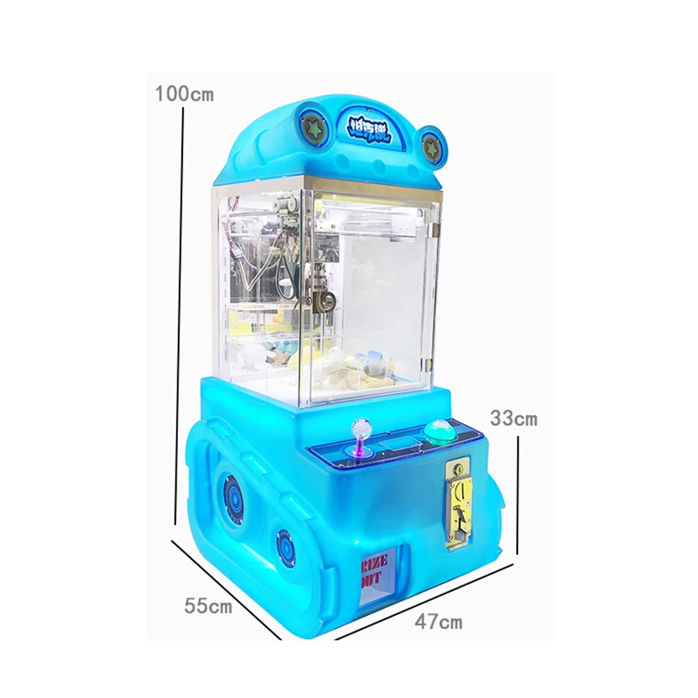 Sunmo Lucky Mini Claw Machine Small Doll Machine Plastic Coin Operated ...