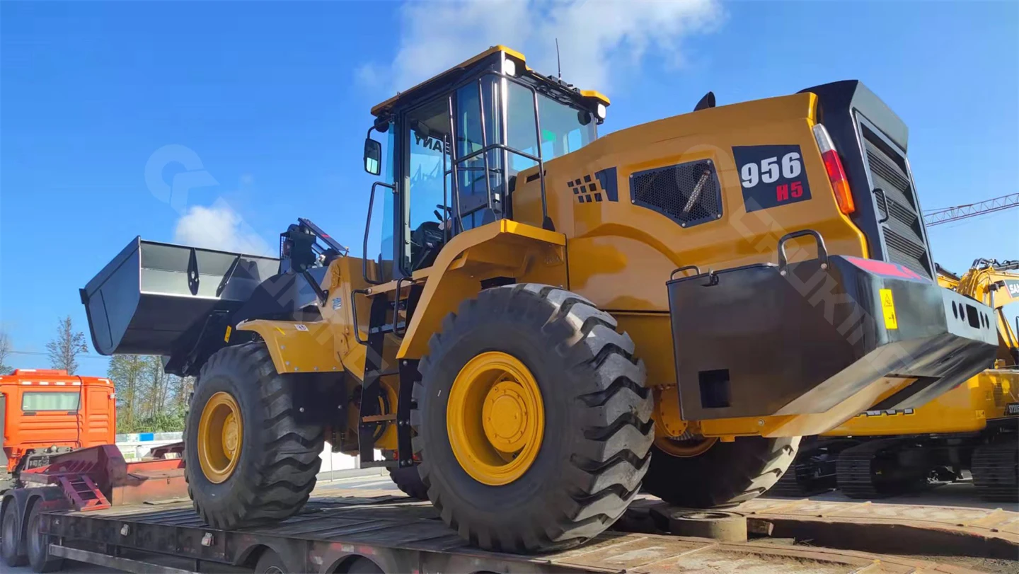 Brand New 17 Ton Wheel Loader SYL956H5 Front Loader 2.7-4 Cbm Rock ...