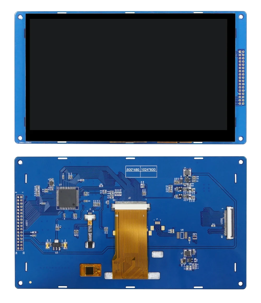 Ips全角度7英寸1024x600 8080-mcu接口显示ips Tft液晶显示屏 - Buy 8080-mcu接口显示,多点触摸ips触摸 ...